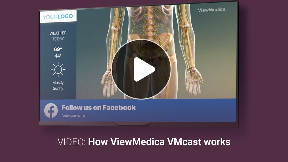 ViewMedica VMcast Waiting Room TV